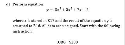 Solved Write an assembly code (atmel studio) that performs | Chegg.com