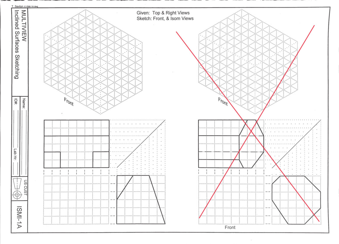 Solved ...... ............ . . Front Given: Top & Right | Chegg.com