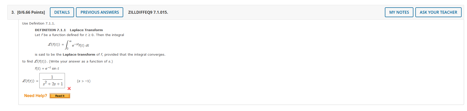 Solved 3. [0/6.66 Points] DETAILS PREVIOUS ANSWERS | Chegg.com