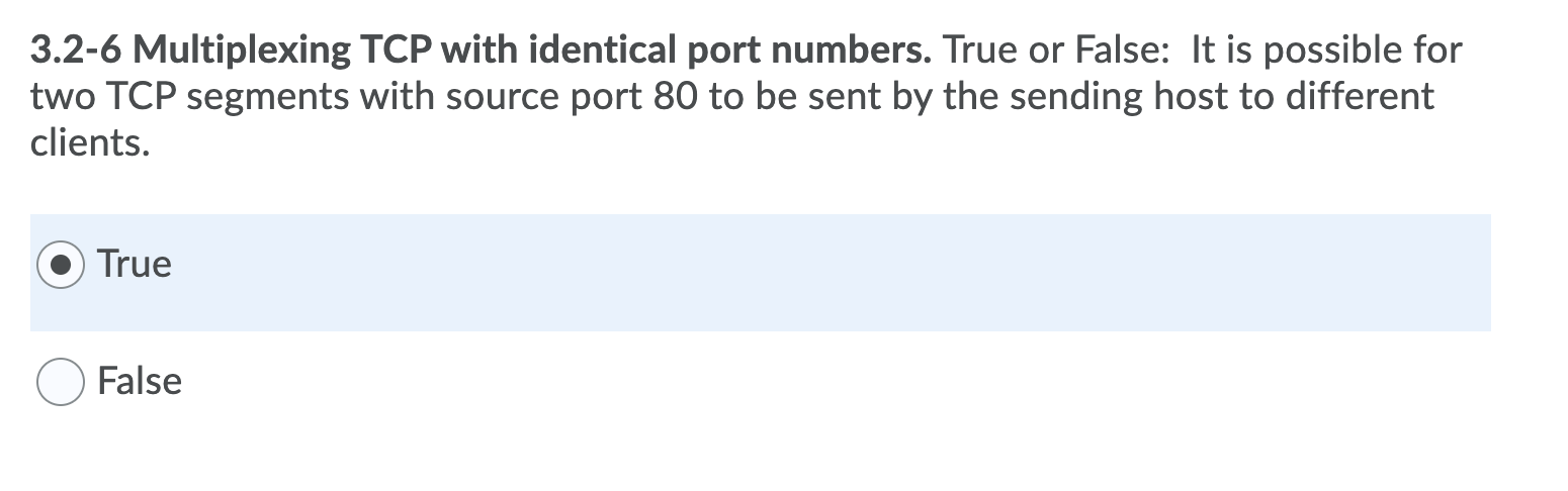 Solved 32 6 Multiplexing Tcp With Identical Port Numbers