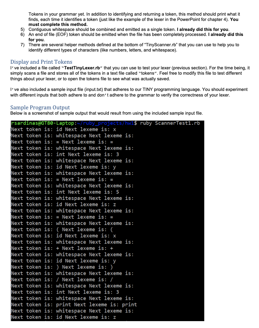 Building A Lexical Analyser With Ruby The Grammar 