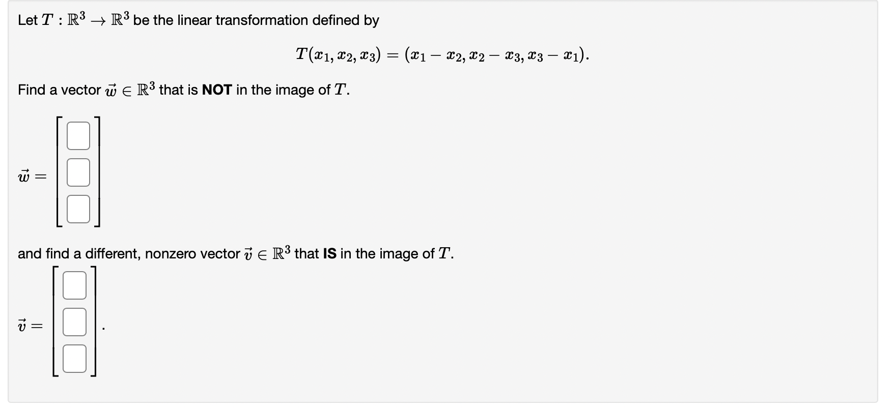Solved Let T:R3→R3 be the linear transformation defined by | Chegg.com