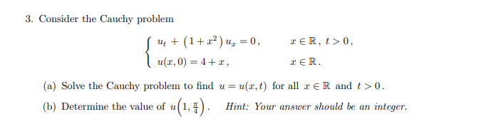 Solved 3. Consider the Cauchy problem | Chegg.com