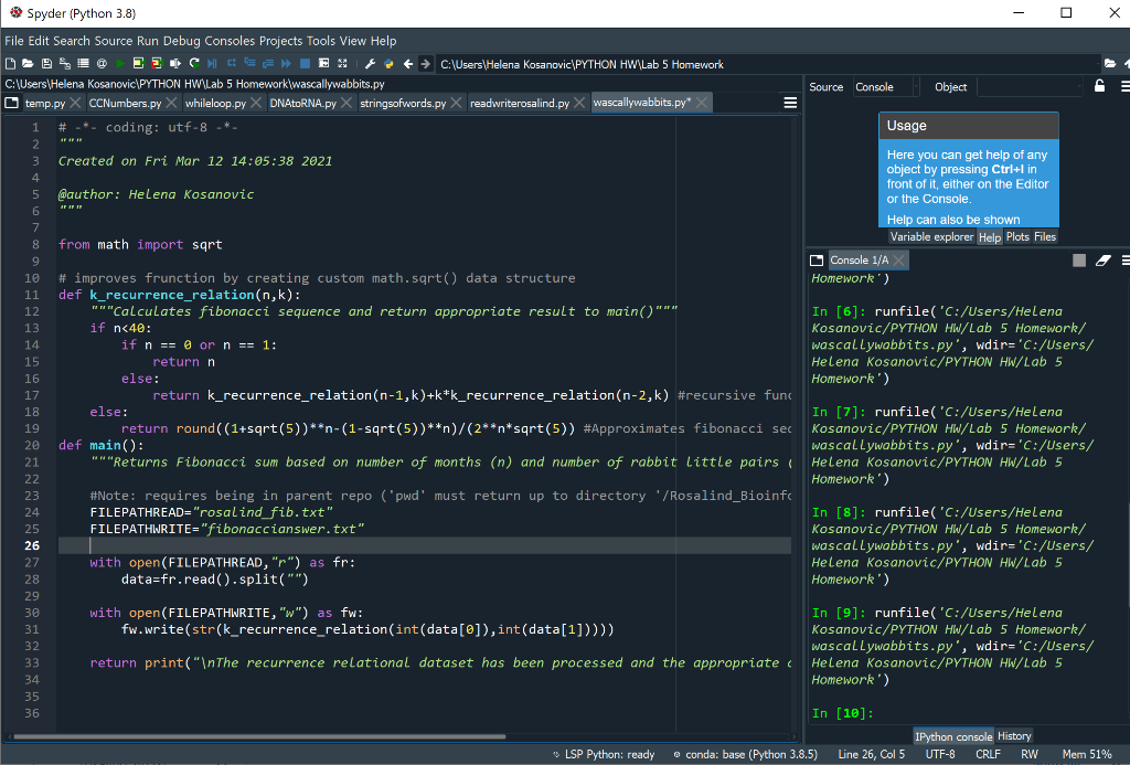 Below I have attached a screenshot of my code. The | Chegg.com