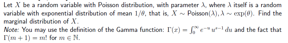 Solved Let X be a random variable with Poisson distribution, | Chegg.com