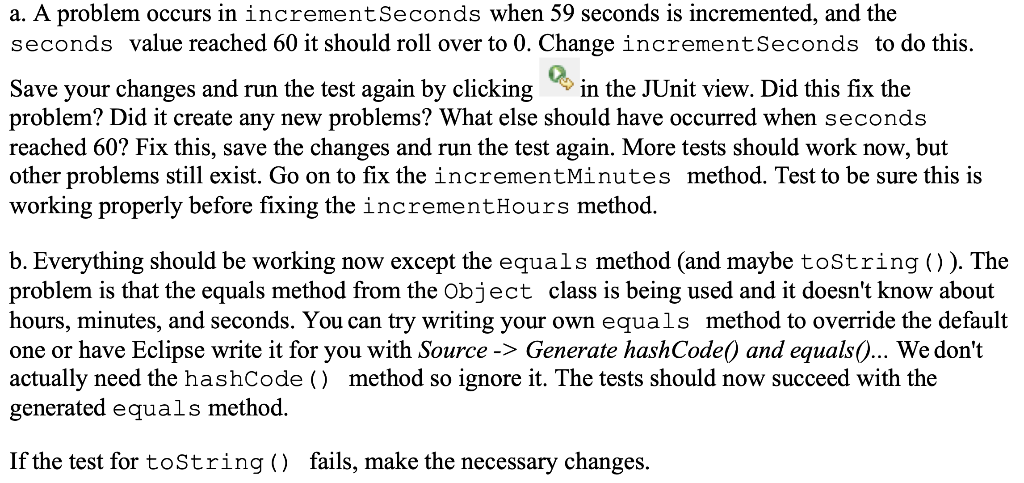 Solved lic class Time private int hours; private int | Chegg.com
