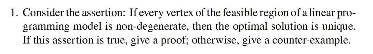 Solved 一1. Consider the assertion: If every vertex of the | Chegg.com