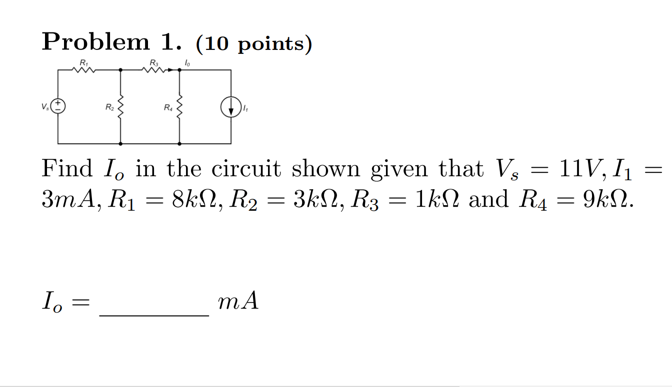 Solved Find Io in the circuit shown VEIW IMAGE TEXT FOR | Chegg.com