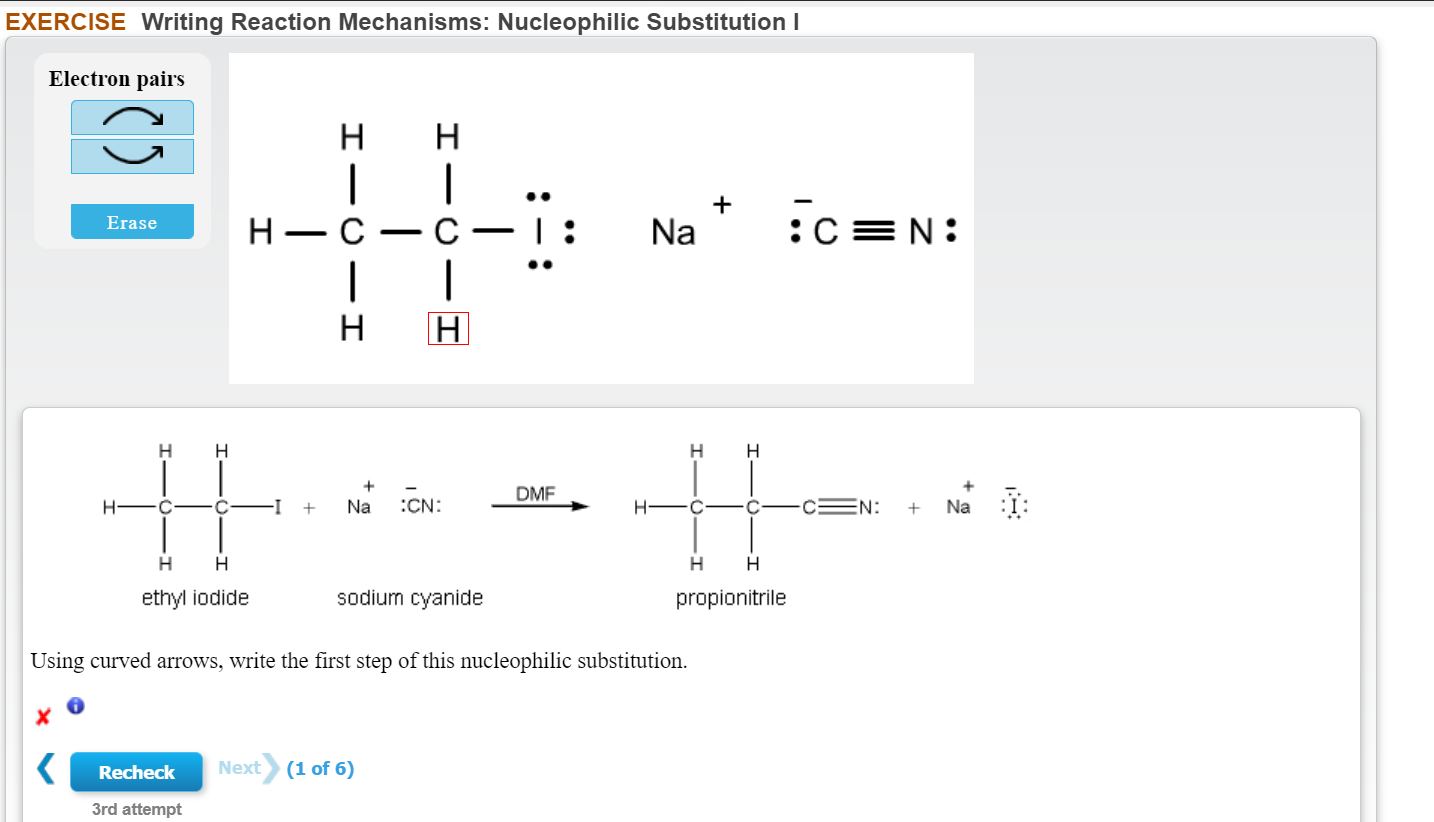 Solved EXERCISE Writing Reaction Mechanisms: Nucleophilic | Chegg.com