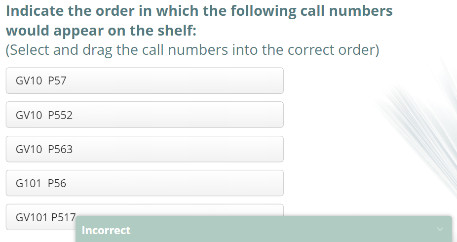 Indicate the order in which the following call | Chegg.com