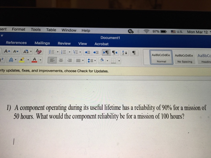 Solved ert Format Tools Table Window Help Co .. 97% ' us. | Chegg.com