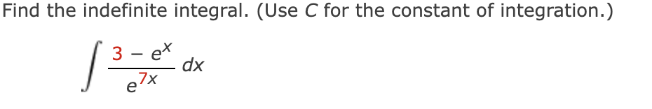 Solved Find the indefinite integral. (Use C for the constant | Chegg.com