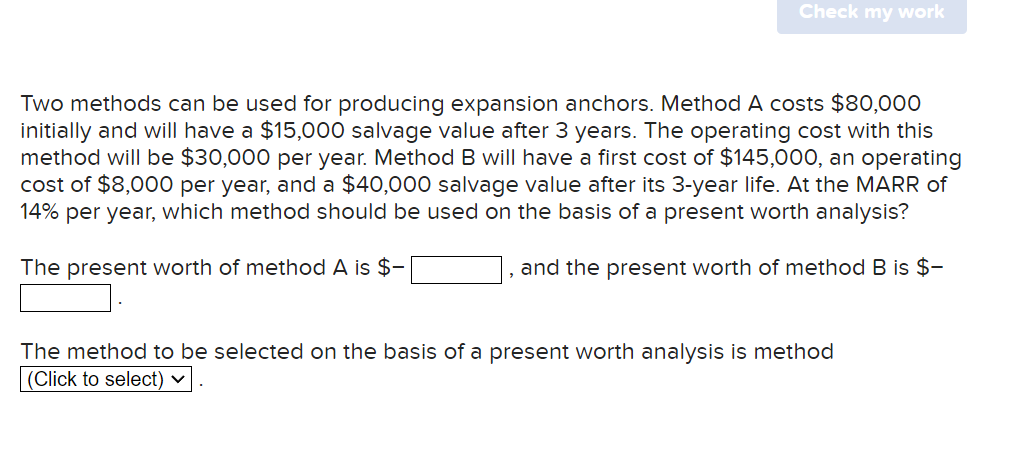 Solved Two methods can be used for producing expansion | Chegg.com
