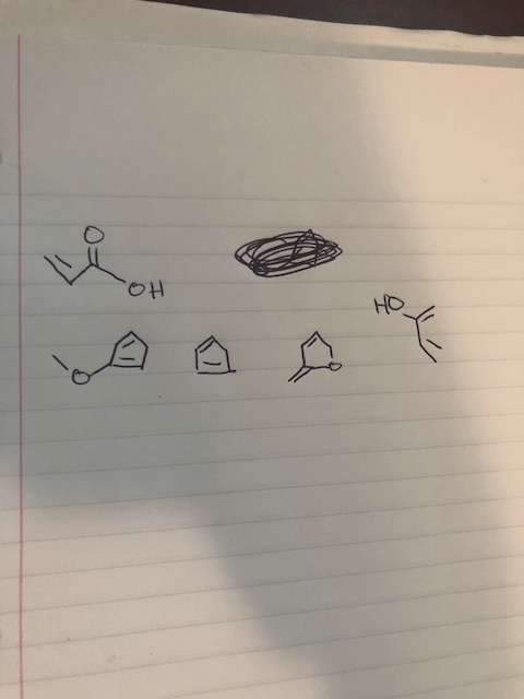 Solved Circle the diene that is most reactive towards the | Chegg.com