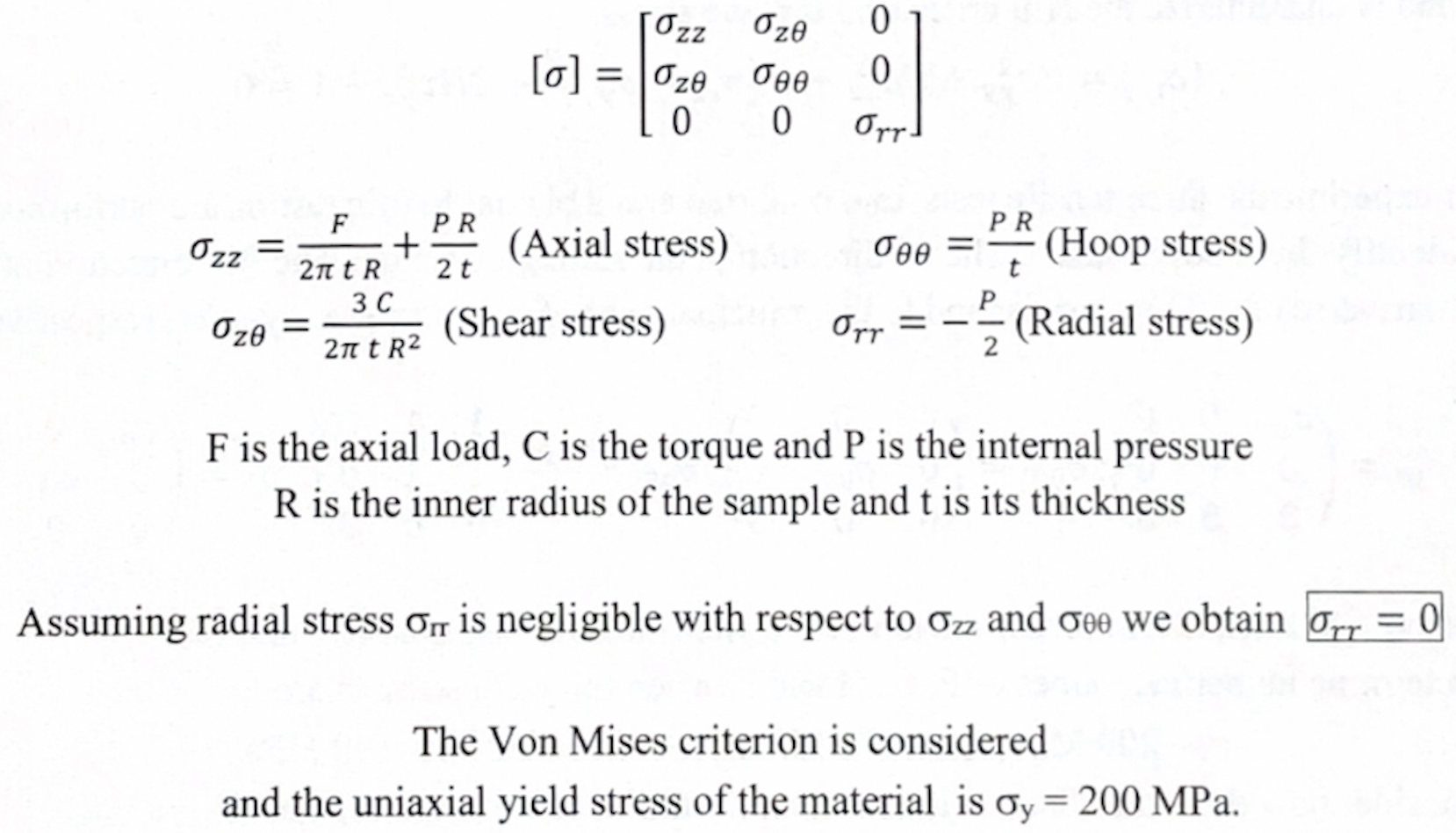 Solved Inelastic Deformation Of Solids