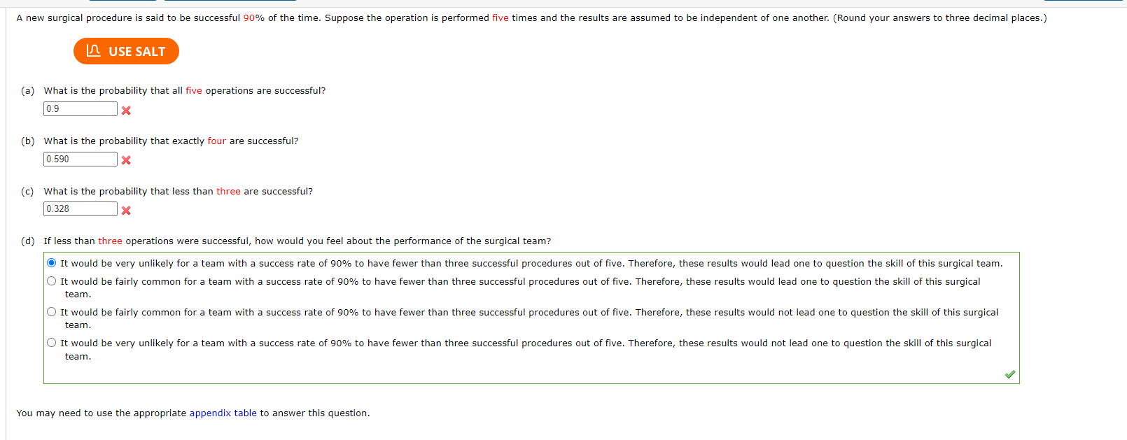 Solved Explain why x is or is not a binomial random | Chegg.com