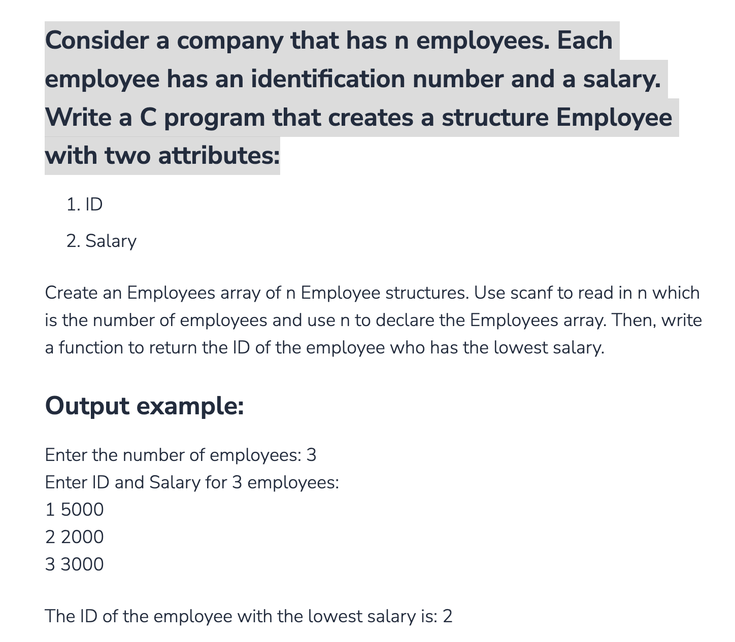 Solved Consider a company that has n employees. Each | Chegg.com