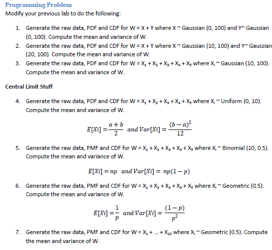 Solved Programming Problem Modify your previous lab to do | Chegg.com