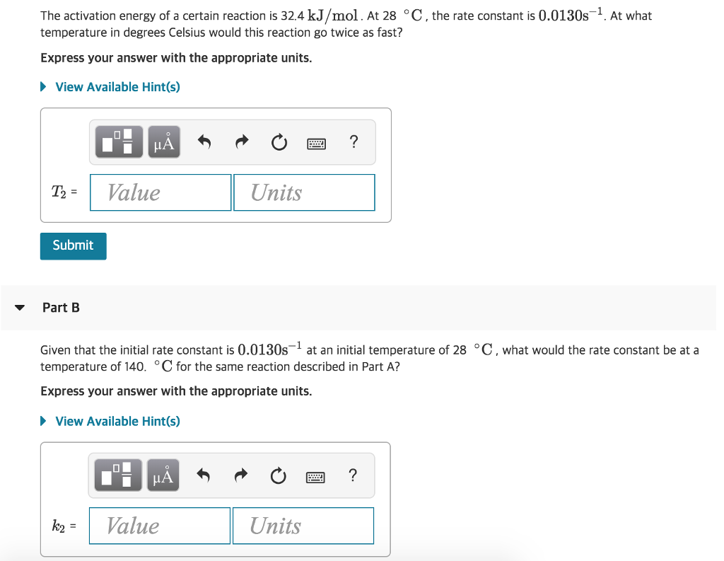 Solved ReviewI Constants| Periodic Table The Arrhenius | Chegg.com