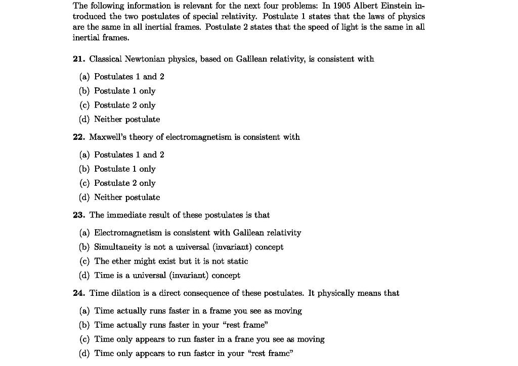 Solved The following information is relevant for the next | Chegg.com