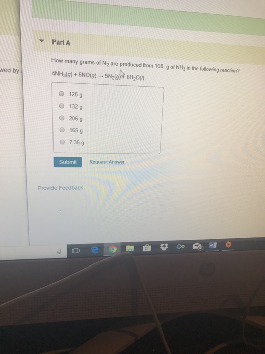 Solved How many grams of N2 are produced from 100g of NH3 in | Chegg.com