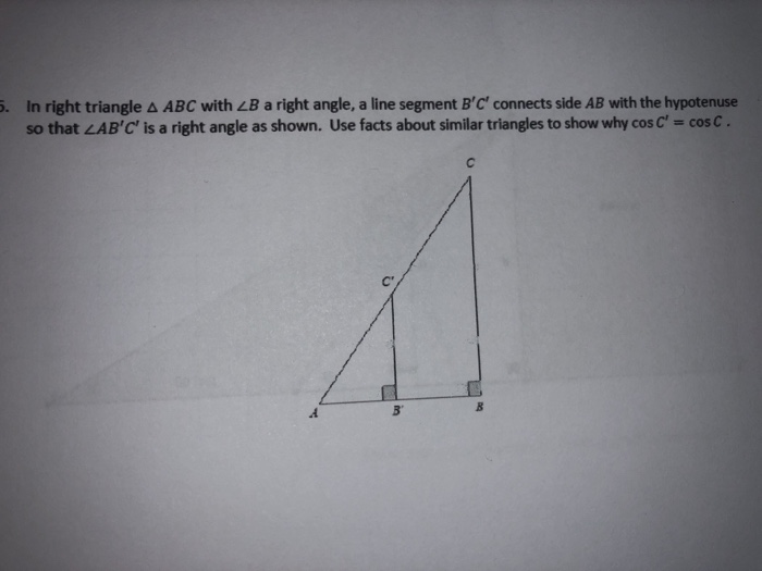 Solved In right triangle Δ ABC with LB a right angle, a line | Chegg.com