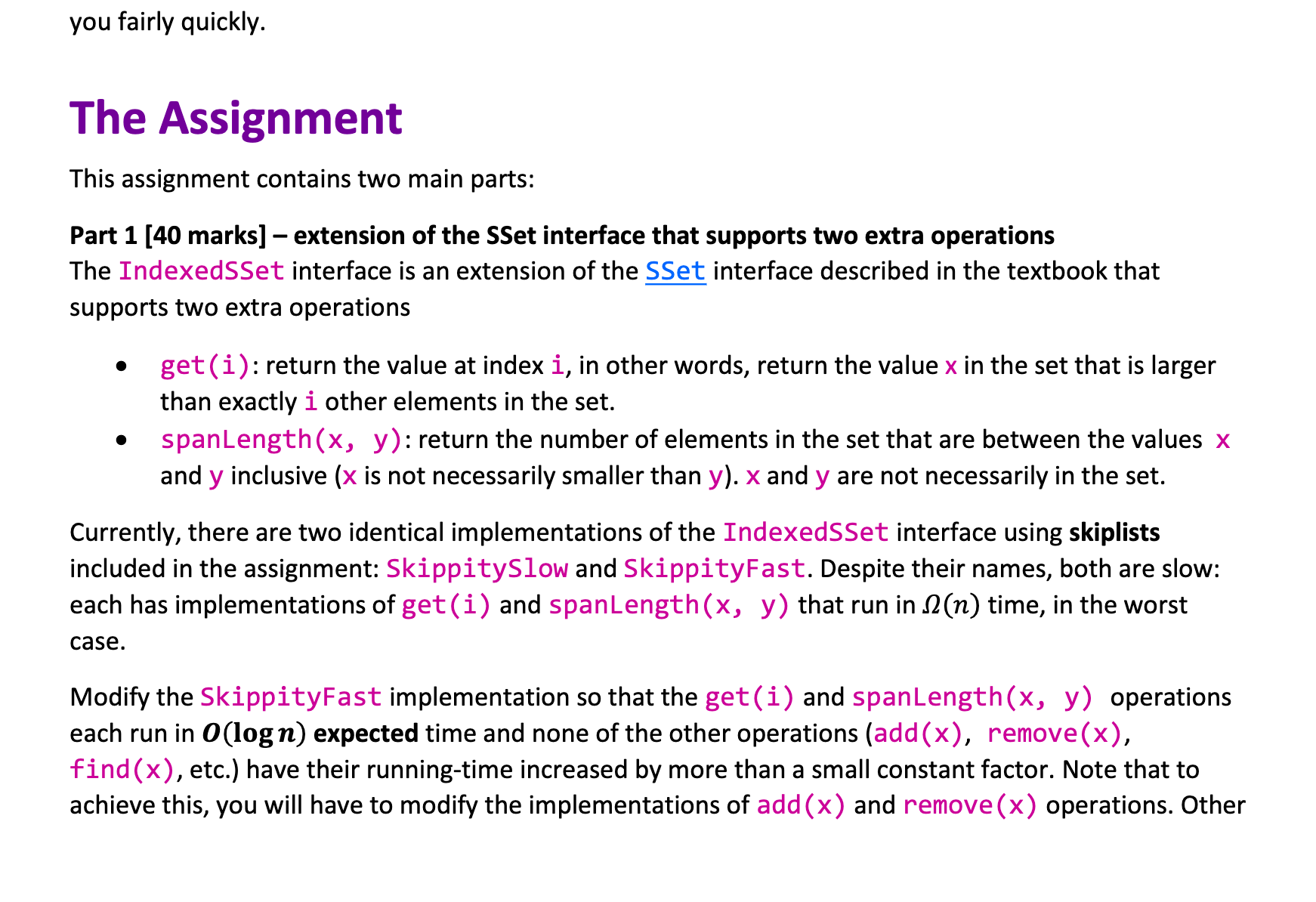 Solved The AssignmentThis assignment contains two main | Chegg.com