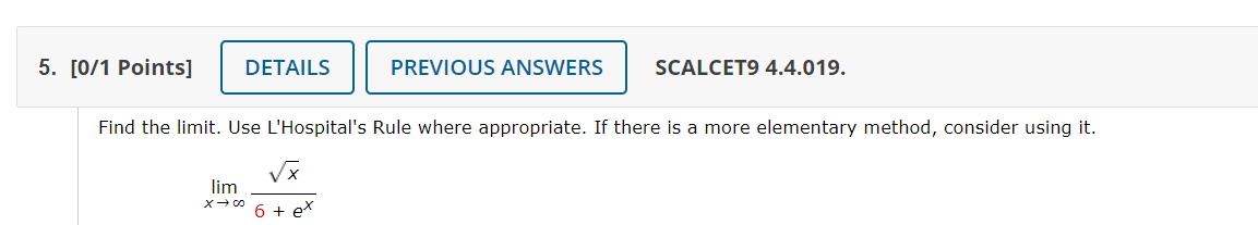 Solved 2. [0/1 Points] DETAILS PREVIOUS ANSWERS SCALCET9 | Chegg.com