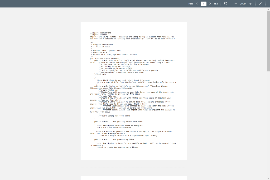 Solved Grade Processing (15pts) Write a program that reads | Chegg.com
