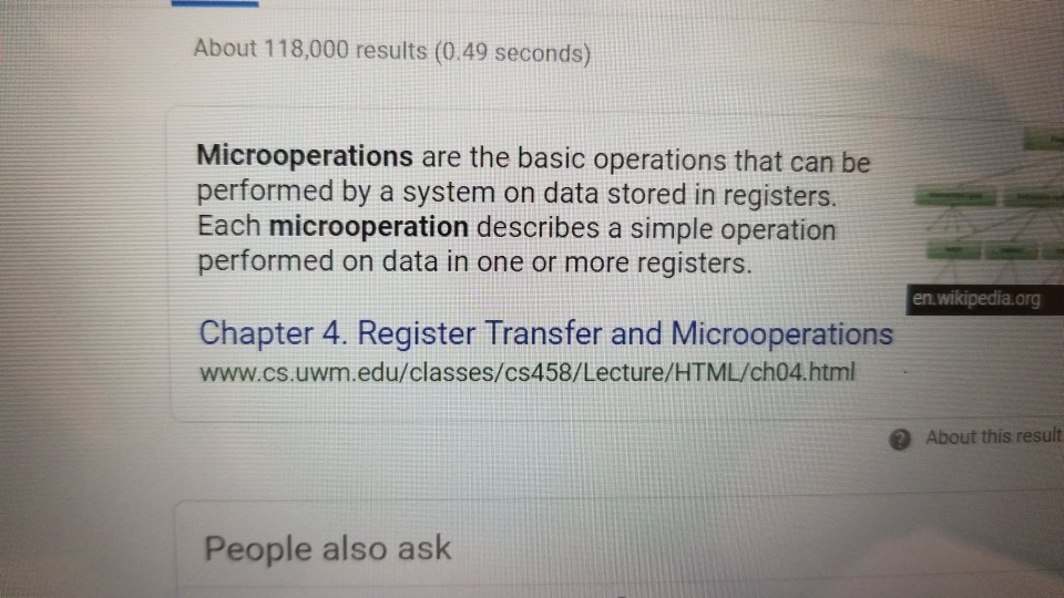 About 118,000 results (0.49 seconds) Microoperations | Chegg.com