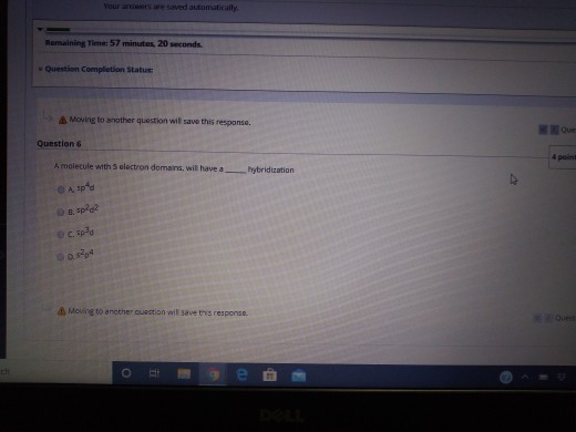 Solved Remaining Time: 55 minuta. 20 seconds Question | Chegg.com