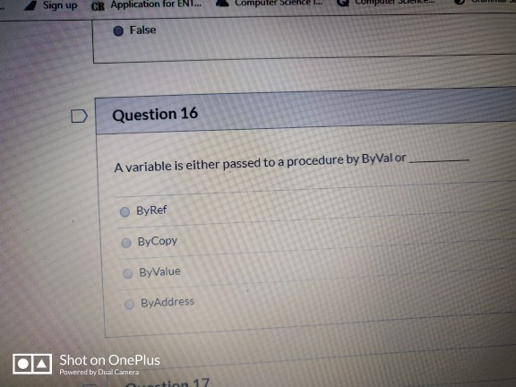 Solved Question 20 Dim data() As Integer = (3, 4, 2, 1} | Chegg.com