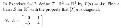 Solved In Exercises 9-12, ﻿define T:R2→R2 ﻿by T(x)=Ax. ﻿Find | Chegg.com
