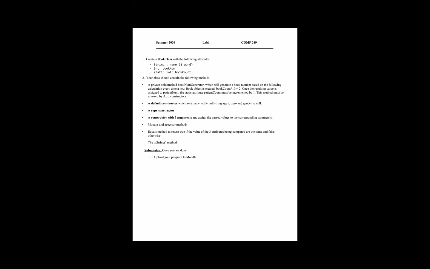 Solved PLEASE USE JAVA PLEASE USE JAVA REPLACE patientCount | Chegg.com