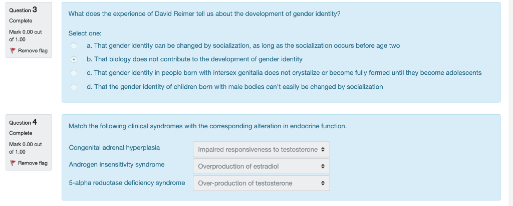 Solved What does the experience of David Reimer tell us | Chegg.com