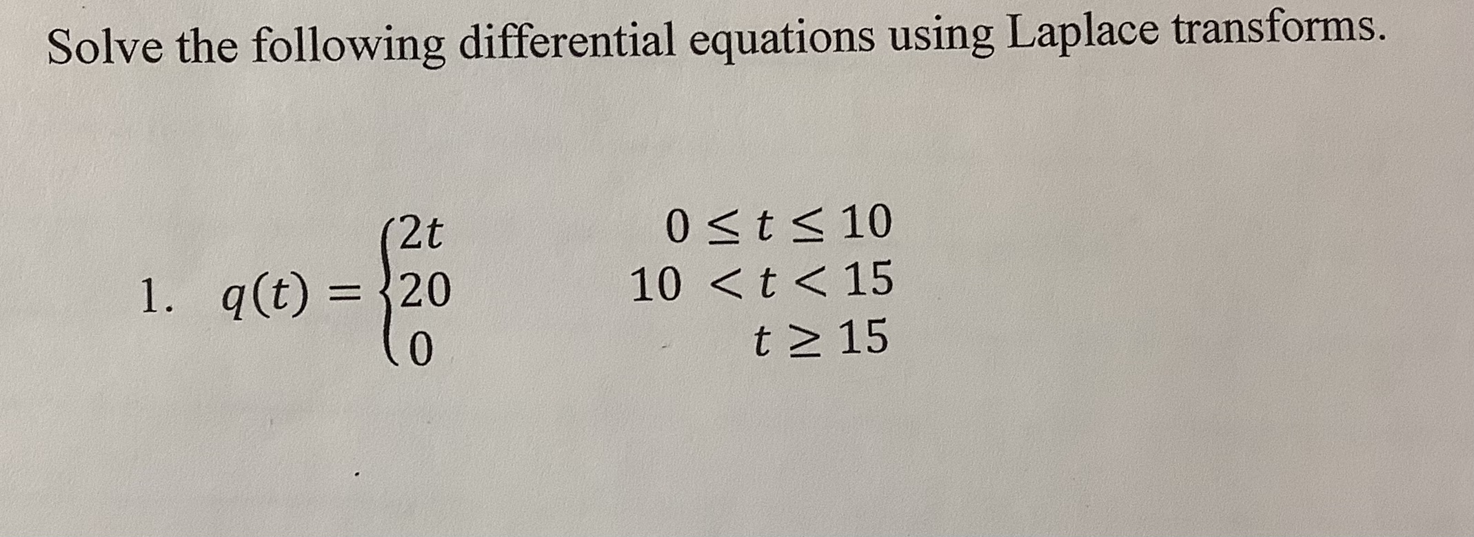 Solved Solve The Following Differential Equations Using Chegg