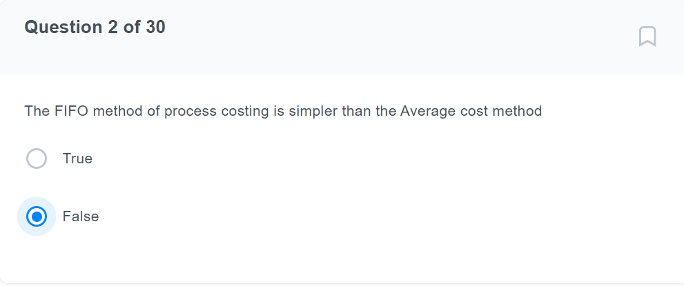 Solved Question 2 ﻿of 30The FIFO method of process costing | Chegg.com