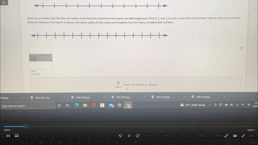 Solved Not pictured (a) draw a base ten number line like the | Chegg.com