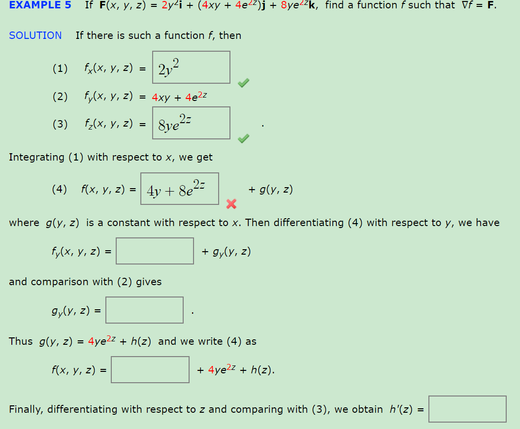 Solved Example 5 If F X Y Z 2yli 4xy 4e Z J