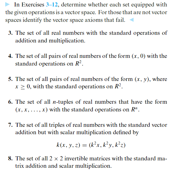 Solved In Exercises 3-12, determine whether each set | Chegg.com
