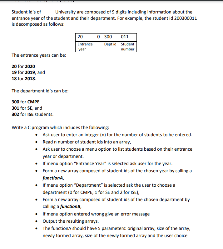 Solved Student id's of University are composed of 9 digits | Chegg.com