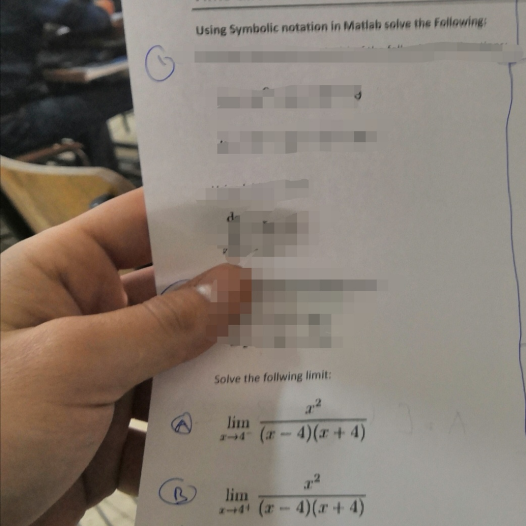 Solved Using Symbolic notation in Matlah solve the | Chegg.com