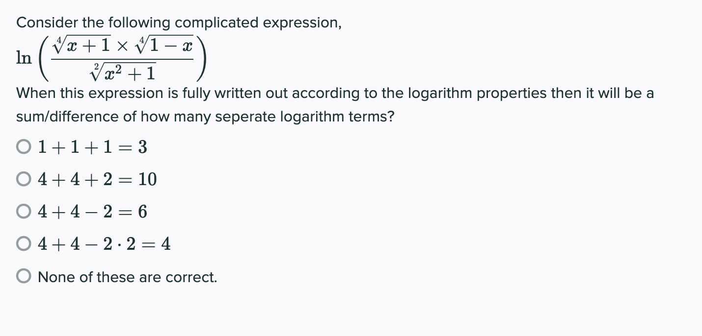 Solved х Consider the following complicated expression, ♡x | Chegg.com