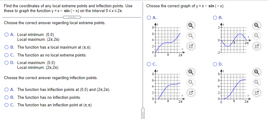 Solved Find the coordinates of any local extreme points and | Chegg.com