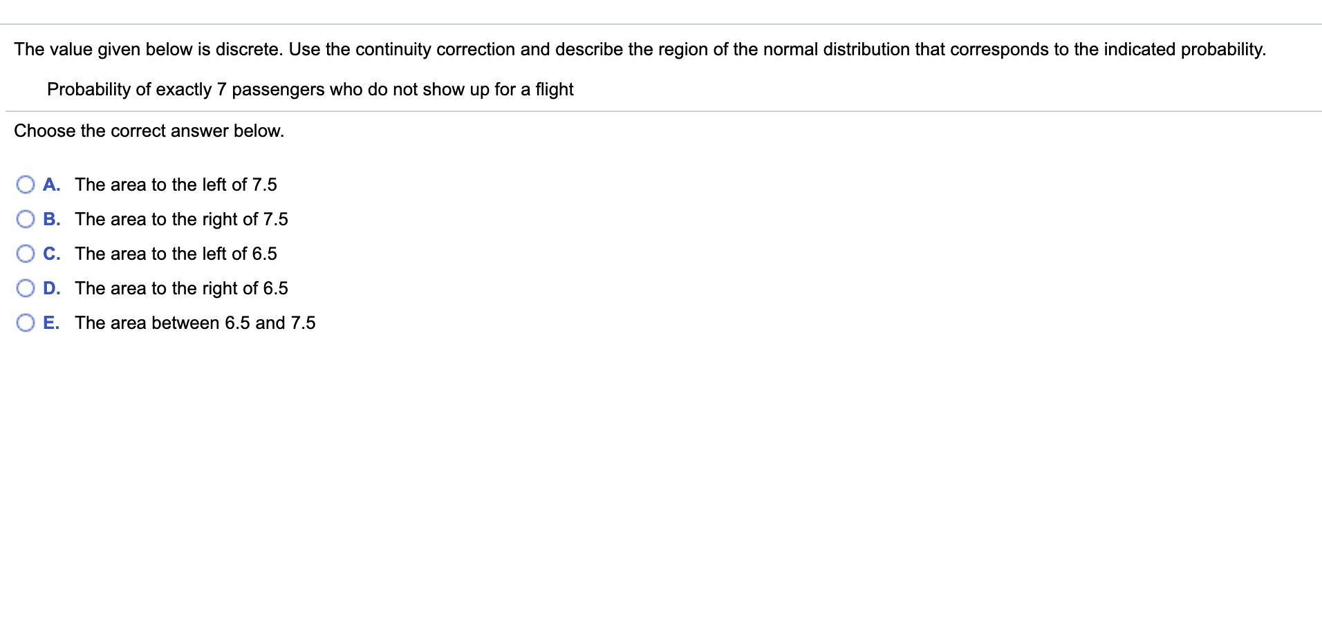 Solved The value given below is discrete. Use the continuity | Chegg.com