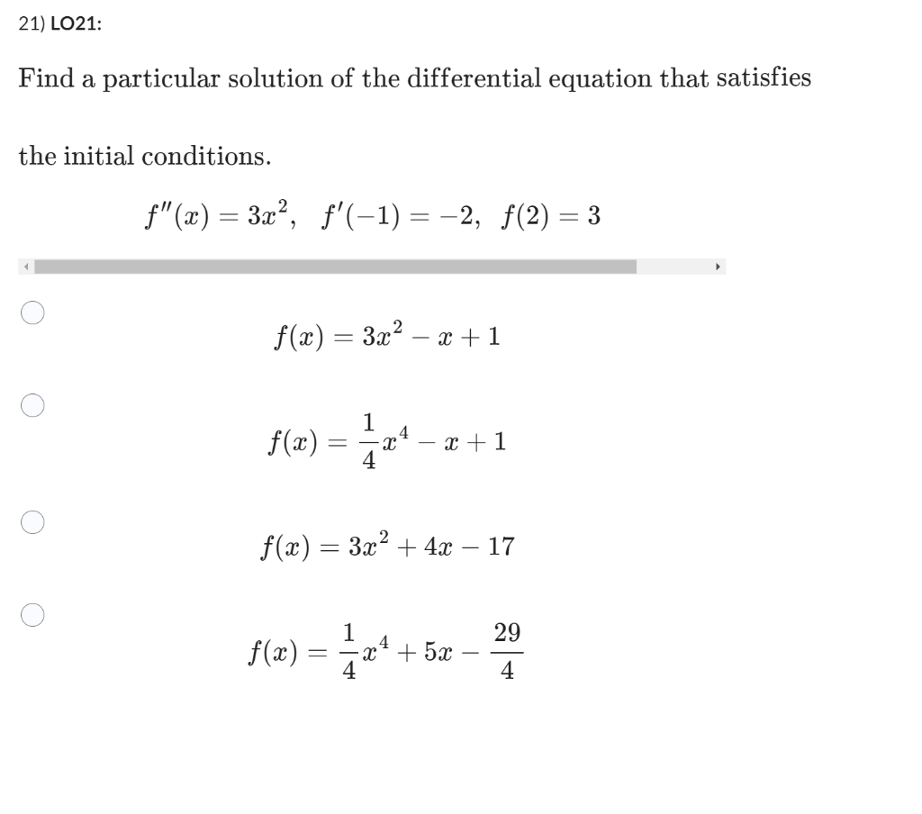 Solved Find a particular solution of the differential | Chegg.com