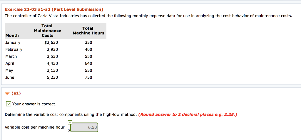 Solved (a2) Determine the fixed cost components using | Chegg.com
