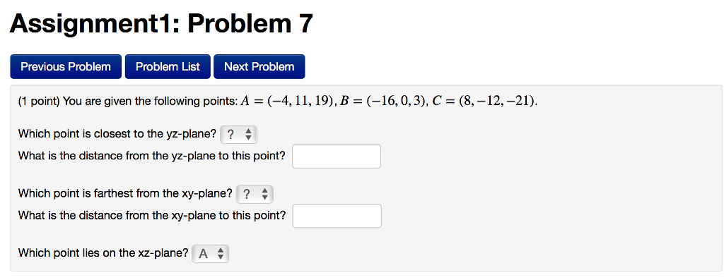 Solved Assignment1: Problem 7 Previous Problem Problem List | Chegg.com