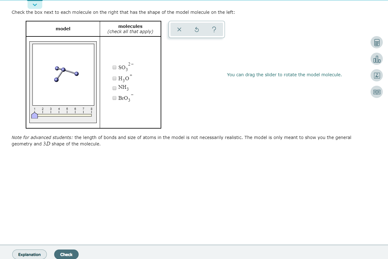 Solved Check the box next to each molecule on the right that | Chegg.com