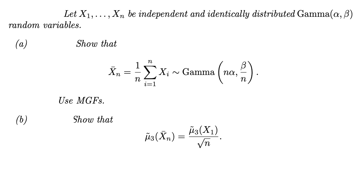 Solved Let X1, Xn be independent and identically distributed | Chegg.com